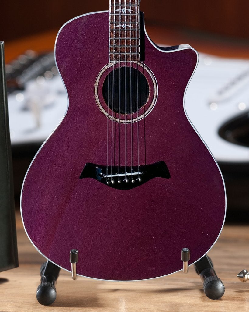 Acoustic Guitar Purple Stain Miniature Replica | alittleguitar
